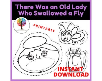 There Was an Old Lady Who Swallowed Colors Literacy Center Color ...