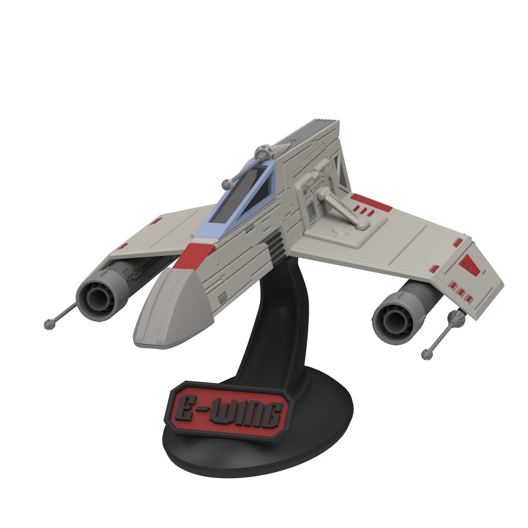 E-wing Starfighter - Star Wars - STL 3D Print File - Etsy