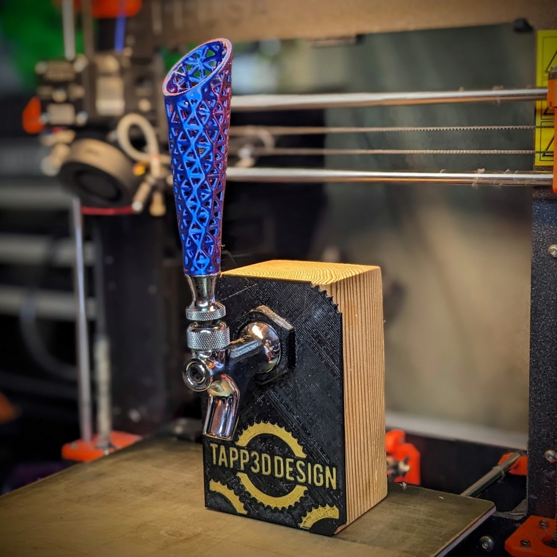 Tap Handle - Conic Triangles - STL 3D Print File - Etsy