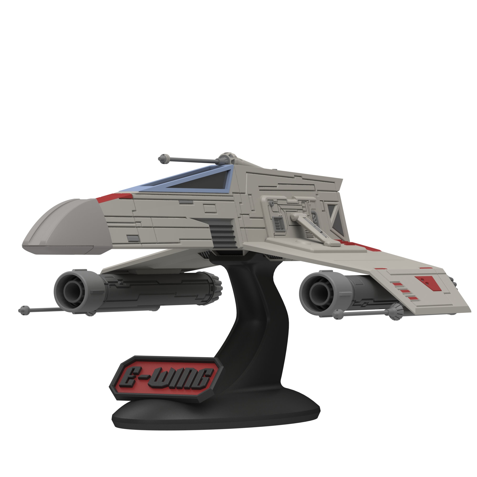 E-wing Starfighter - Star Wars - STL 3D Print File - Etsy