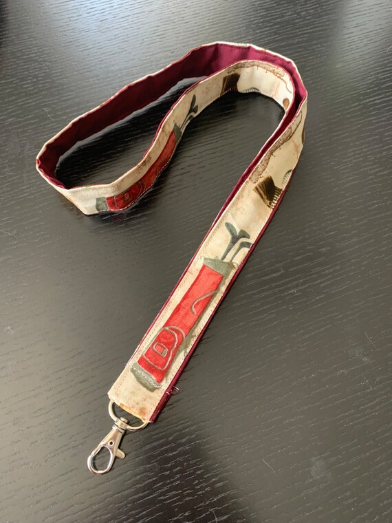 Lanyard Golf Bag Fabric Key Chain Made in USA - Etsy