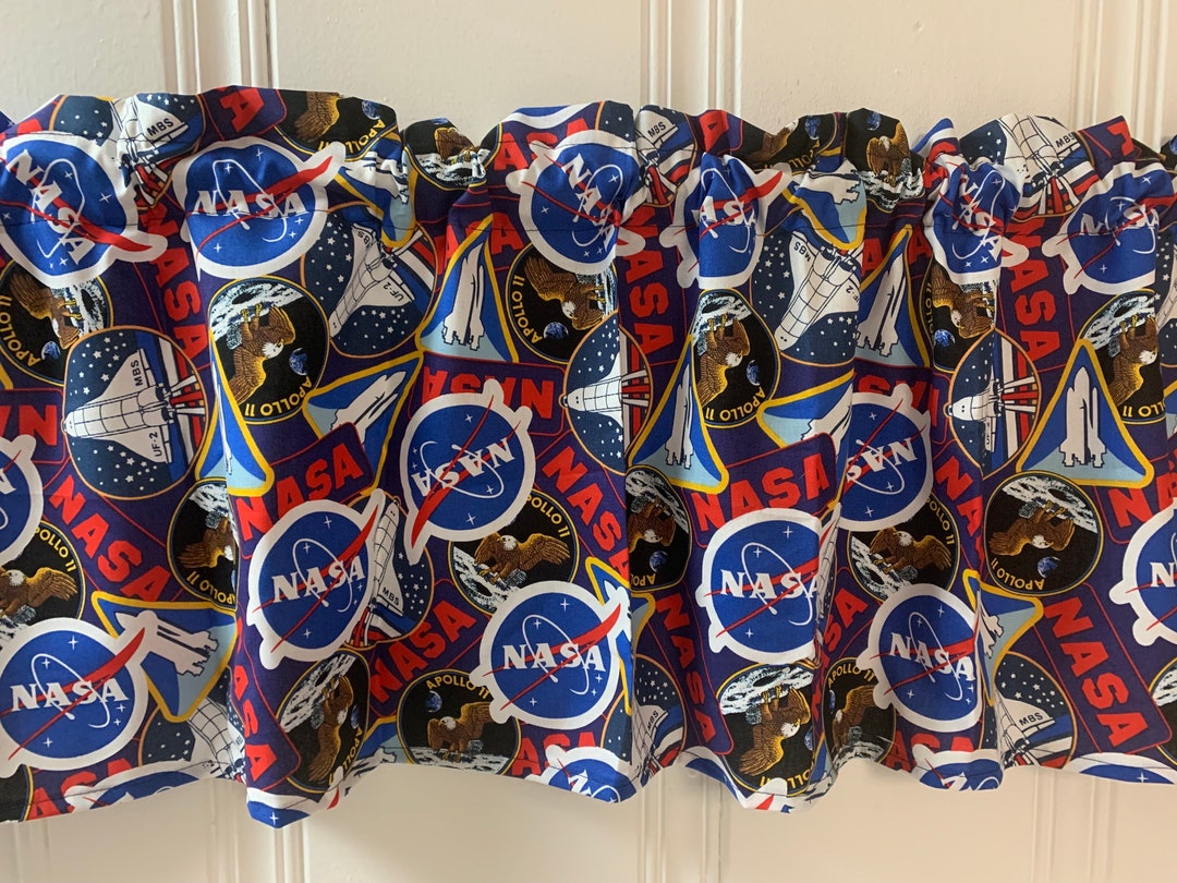 NASA Apollo 11 Valance Curtain 42x14 Space Ship Astronaut - Etsy