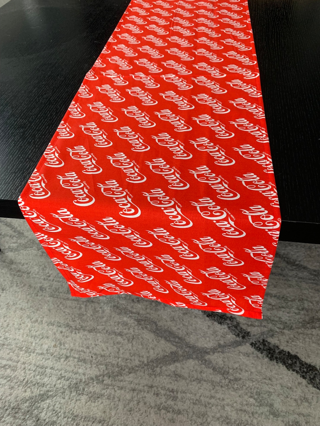 Coca Cola Coke Soda Pop Table Runner 42x12 Kitchen Table Linen Table ...