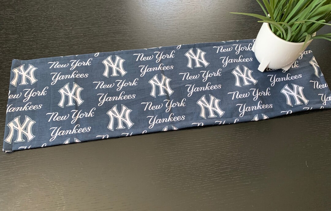 Lined NY New York Yankees Baseball Table Runner Living Room Bedroom ...