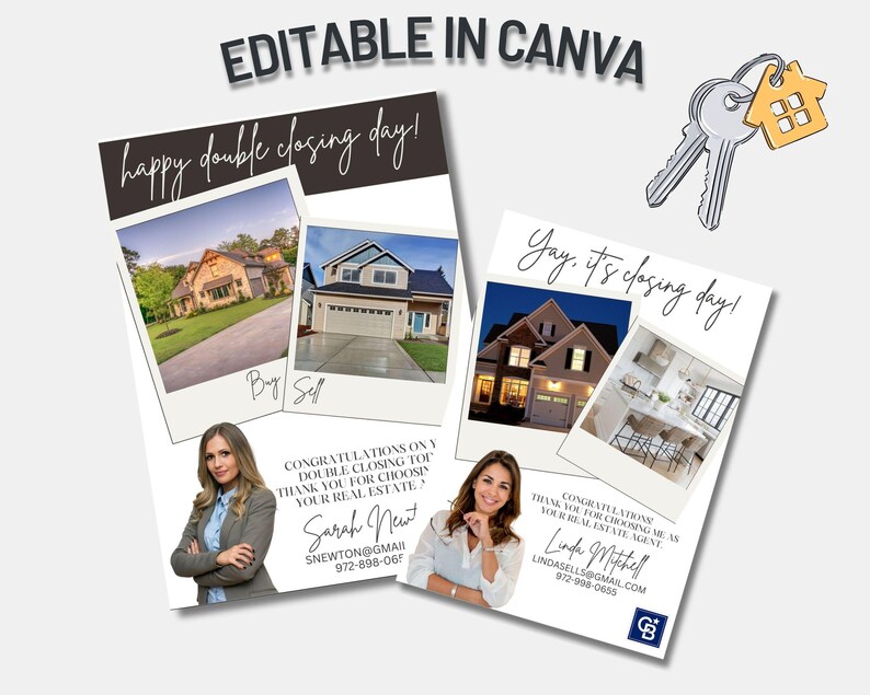 Closing Day Templates Social Media Post for Realtors Editable in Canva ...