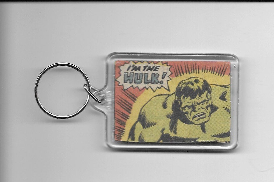 Marvel's the Hulk Plastic Keychain - Etsy Ireland