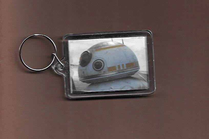 Star Wars BB8 Plastic Keychain | Etsy