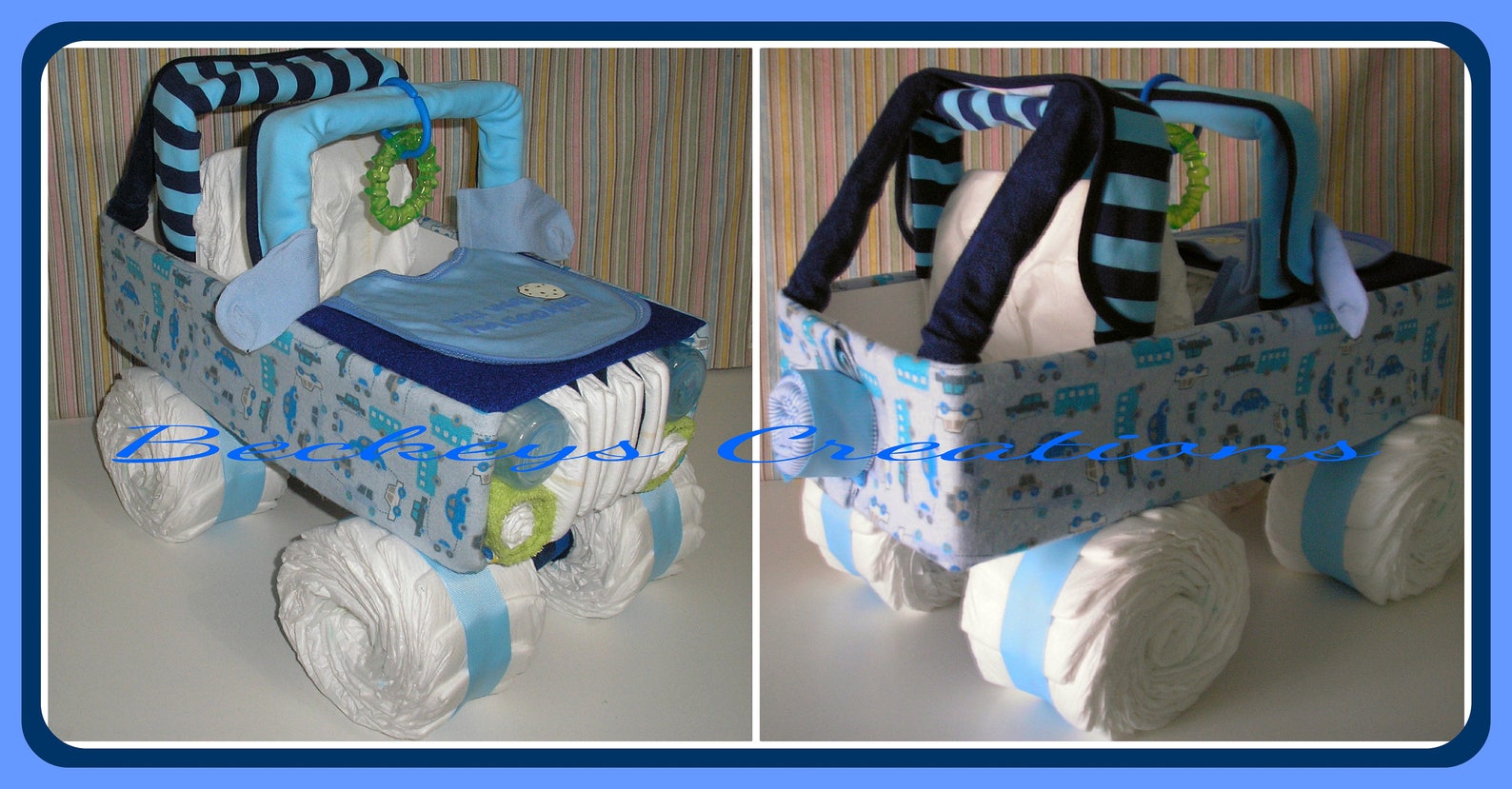 Diaper Jeep - Diaper Cake - Boy Diaper Cake - Girl Diaper Cake - Baby ...
