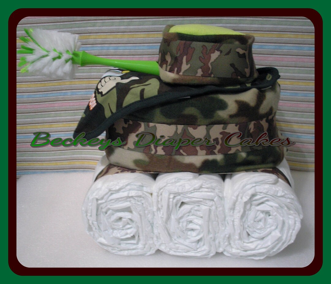 Diaper Military Tank - Diaper Cake - Boy Diaper Cake - Girl Diaper Cake ...