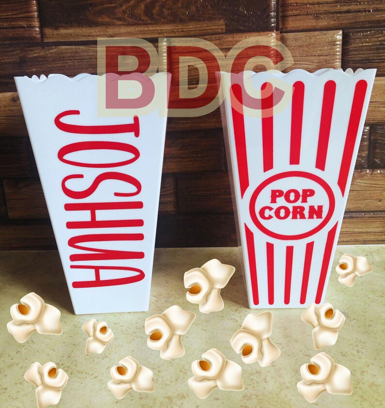 Personalized Reusable Popcorn Bucket: Movie Night Party Favor - Etsy