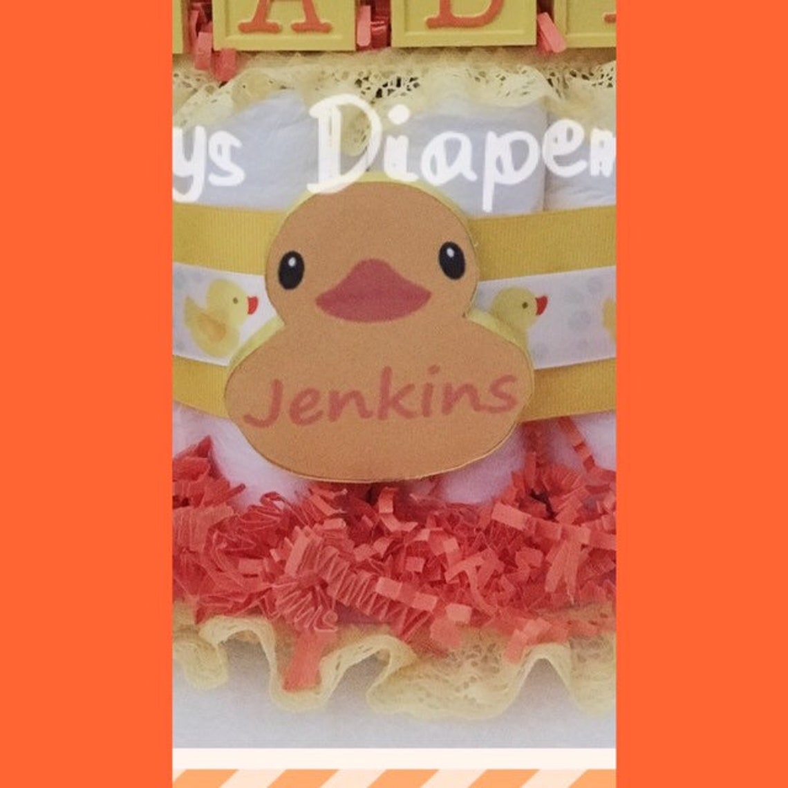 Duckies Diaper Cake Ducky Diaper Cake Duck Diaper Cake - Etsy