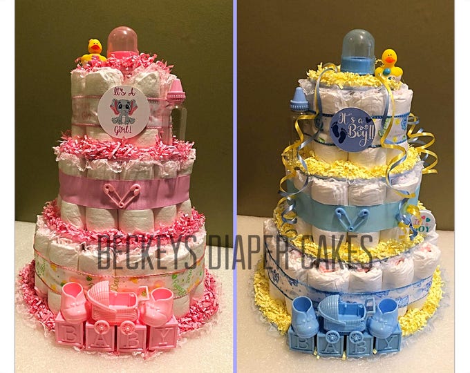 Butterfly Diaper Cake/butterfly Themed Diaper Cake/baby Girl/baby ...