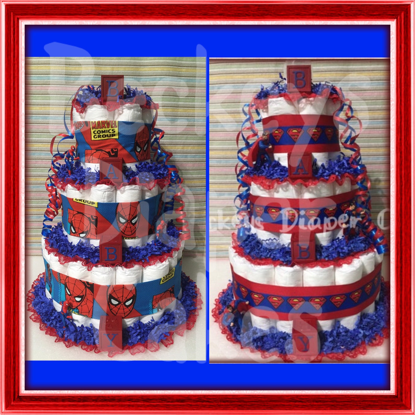 Superhero Diaper Cake Diaper Cake Boy Diaper Cake Girl - Etsy
