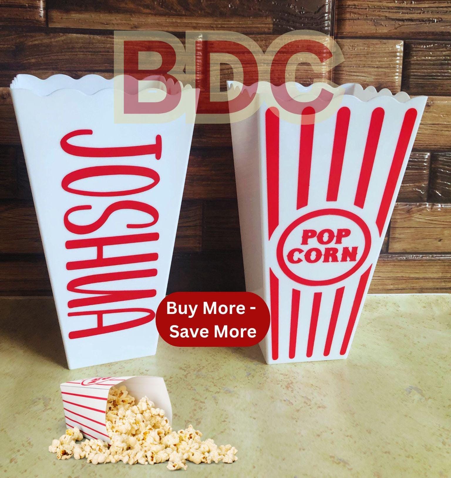 Personalized Reusable Popcorn Bucket: Movie Night Party Favor - Etsy