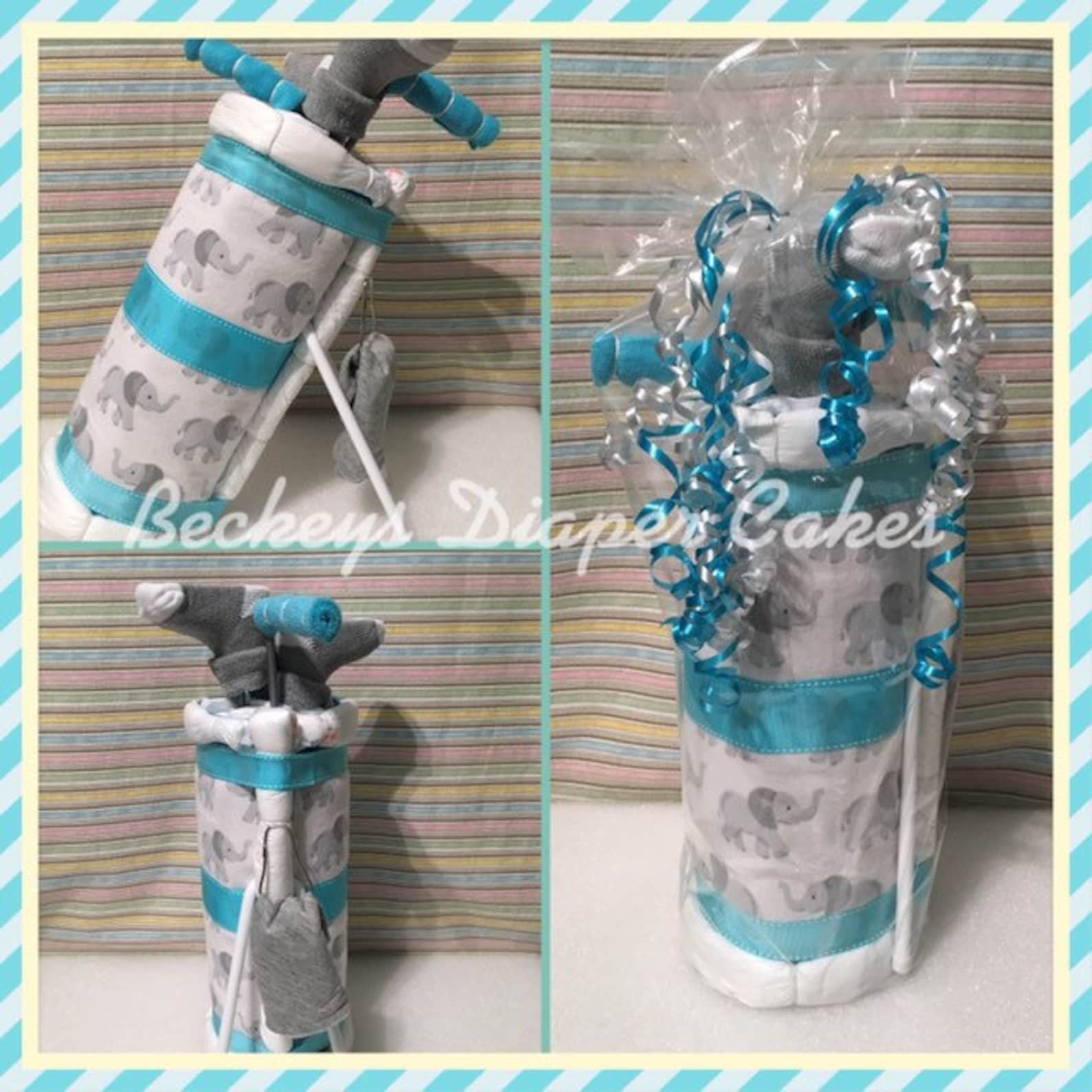 Golf Bag Diaper Cake Diaper Cake Boy Diaper Cake Girl Diaper Cake Baby ...