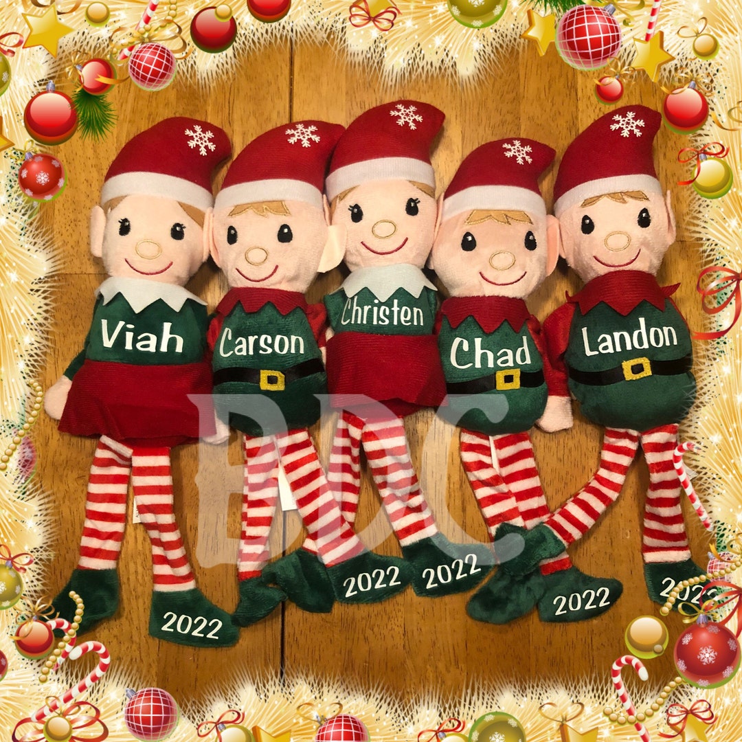 Personalized Christmas Elf: Custom Name & Year - Etsy