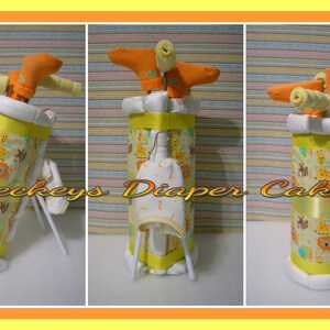 Golf Bag Diaper Cake Diaper Cake Boy Diaper Cake Girl Diaper Cake Baby ...