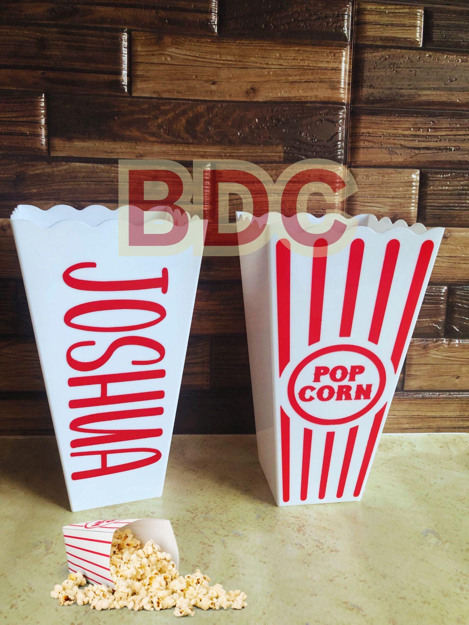 Personalized Reusable Popcorn Bucket: Movie Night Party Favor - Etsy
