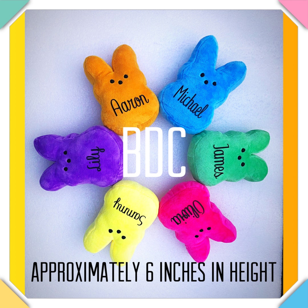 Personalized Peep - Personalized Plush Easter Peeps - Bunny Plush ...