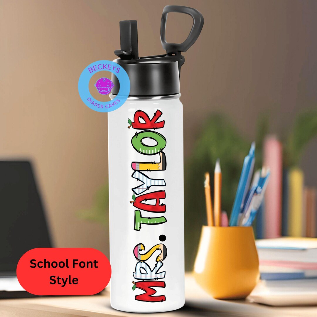 Personalized Teacher Water Bottle - Water Bottle for Kids ...