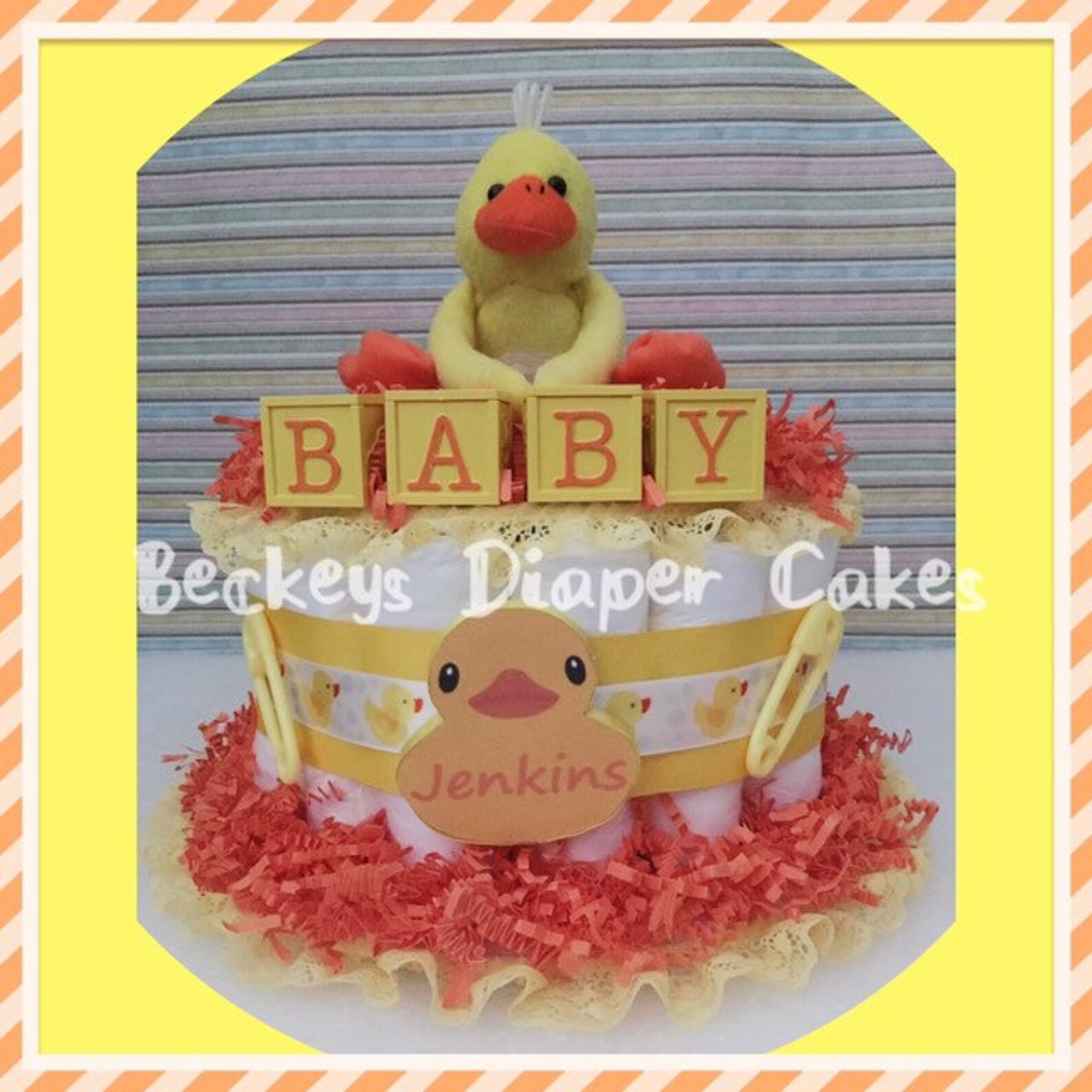 Duckies Diaper Cake Ducky Diaper Cake Duck Diaper Cake - Etsy