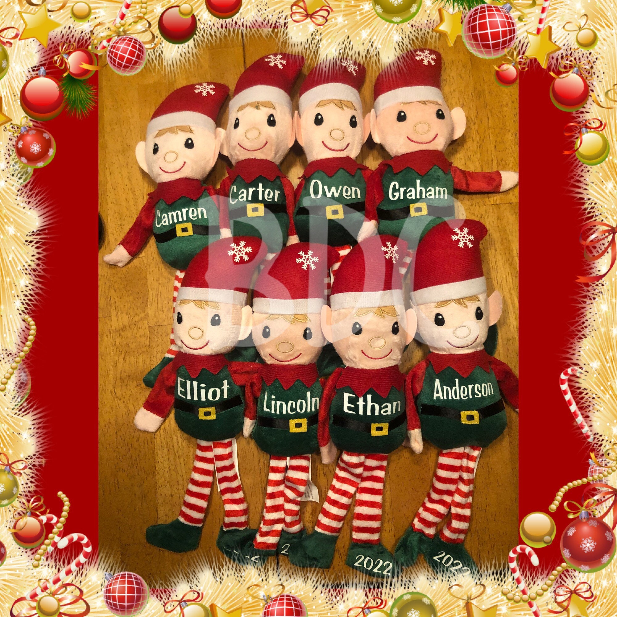 Personalized Christmas Elf: Custom Name & Year - Etsy