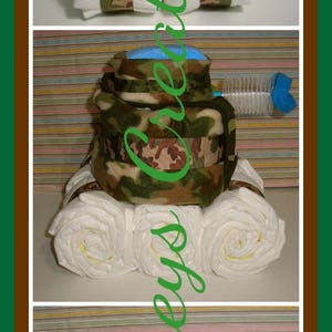 Diaper Military Tank - Diaper Cake - Boy Diaper Cake - Girl Diaper Cake ...