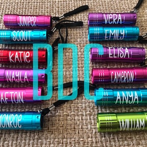Kids Personalized Flashlight, Personalized Mini Flashlight, Flashlight ...