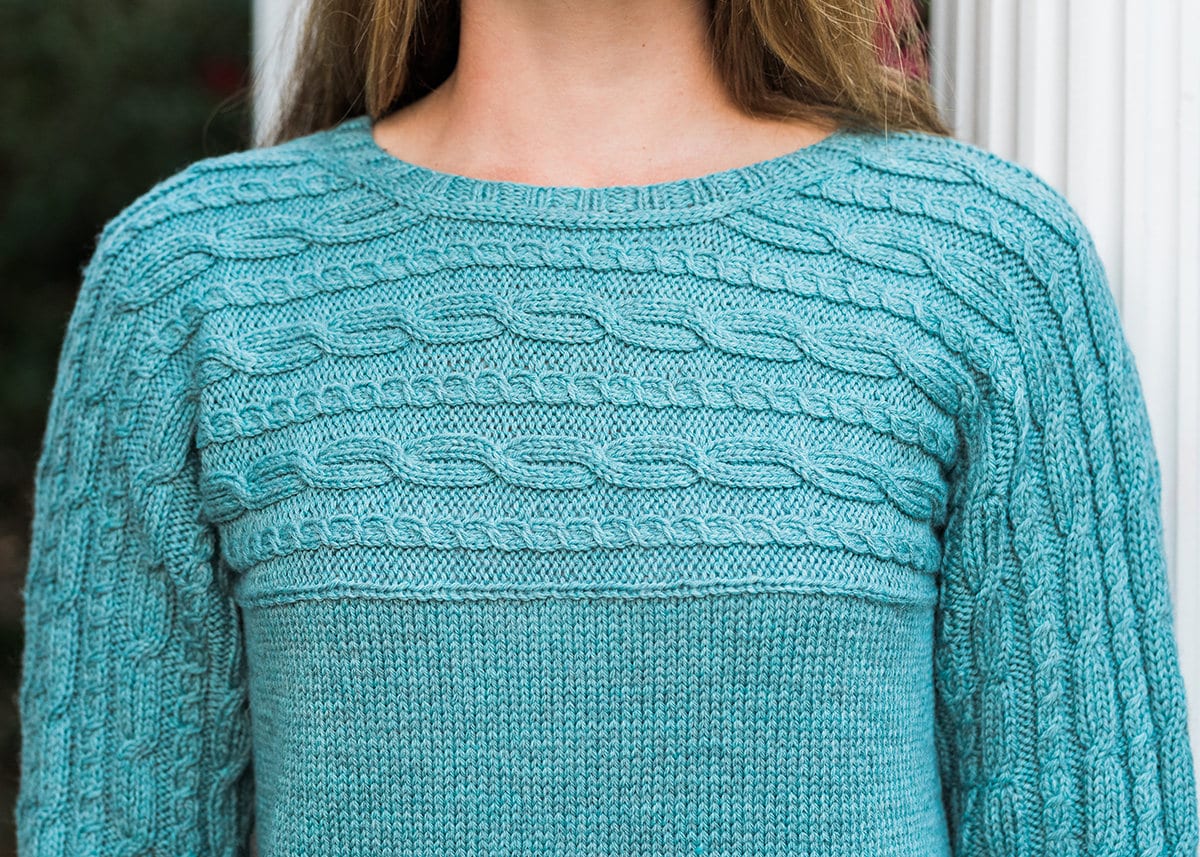 PDF Knitting Pattern Sideways Cabled Yoke Pullover #192 - Etsy