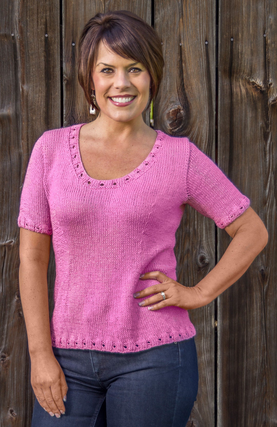 PDF Knitting Pattern Nantucket Top-down Pullover #110 - Etsy