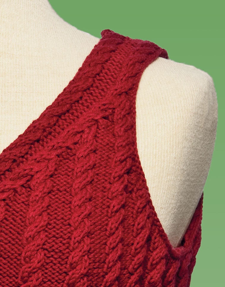 PDF Knitting Pattern Cable Tank Top #177 - Etsy