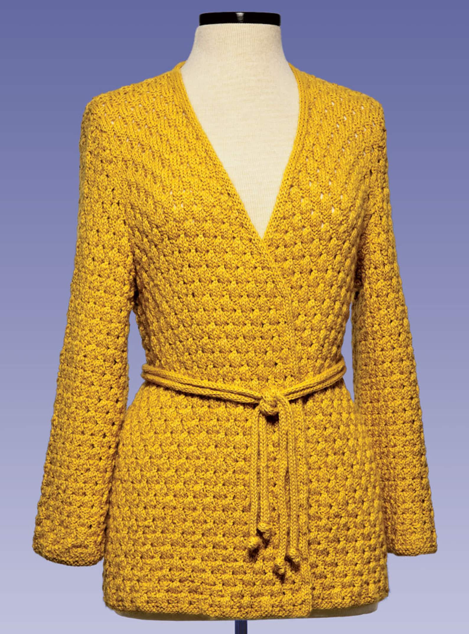 PDF Knitting Pattern Acorn Stitch Kimono #178 - Etsy