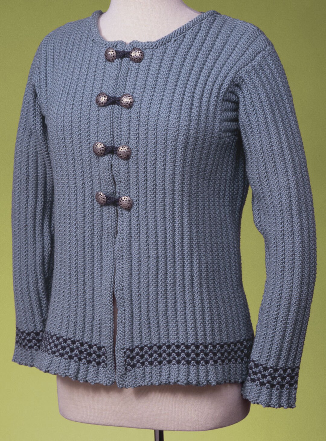 PDF Knitting Pattern Fluted Fabric Cardigan #137 - Etsy