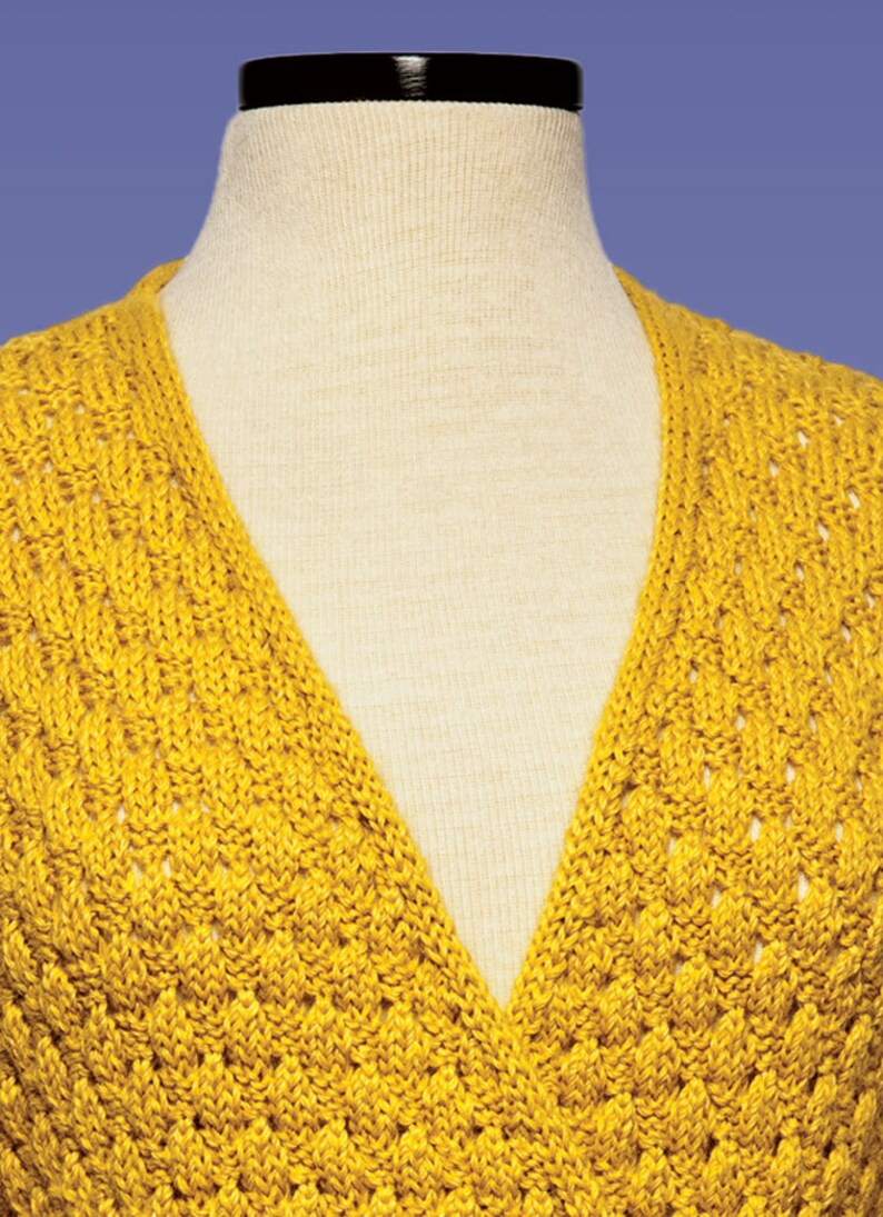 PDF Knitting Pattern Acorn Stitch Kimono #178 - Etsy