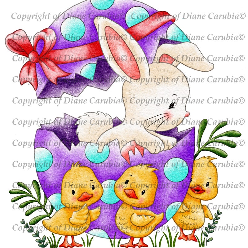 Easter Bunny Stamp - Etsy