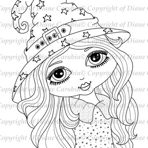 Bewitched, Black and White, Digital Stamp, Printable, Cardmaking - Etsy