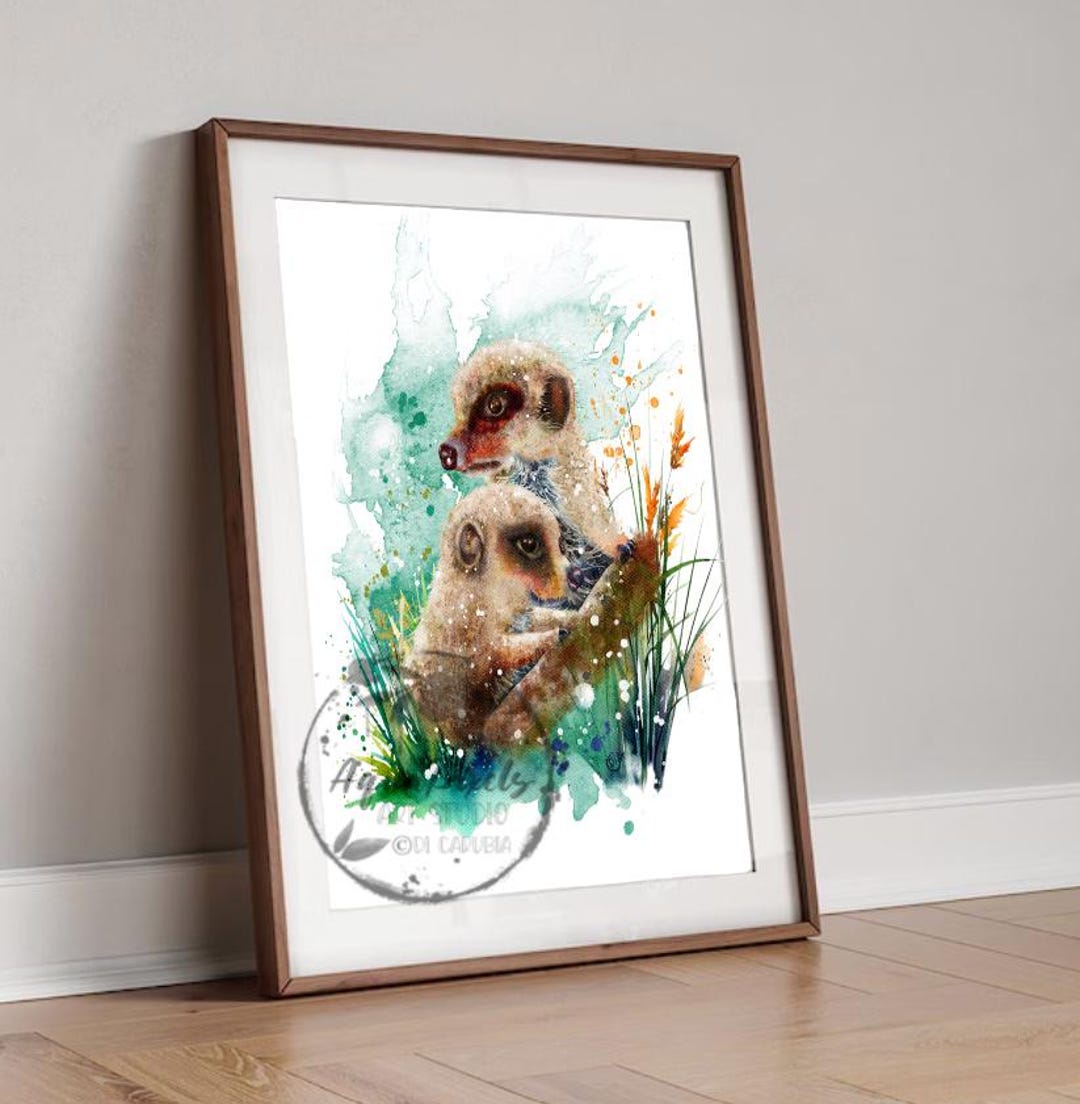 Baby Meerkat Print, Printable, Instant Download, No AI, Sublimation ...