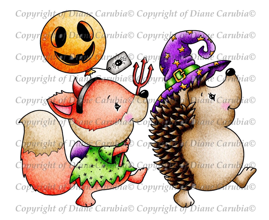 Halloween Parade, Black and White, Digital Stamp, Cardmaking, Printable ...
