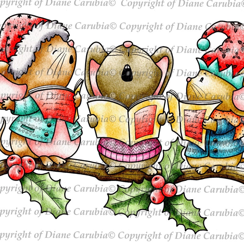 Christmas Digi Stamp - Etsy