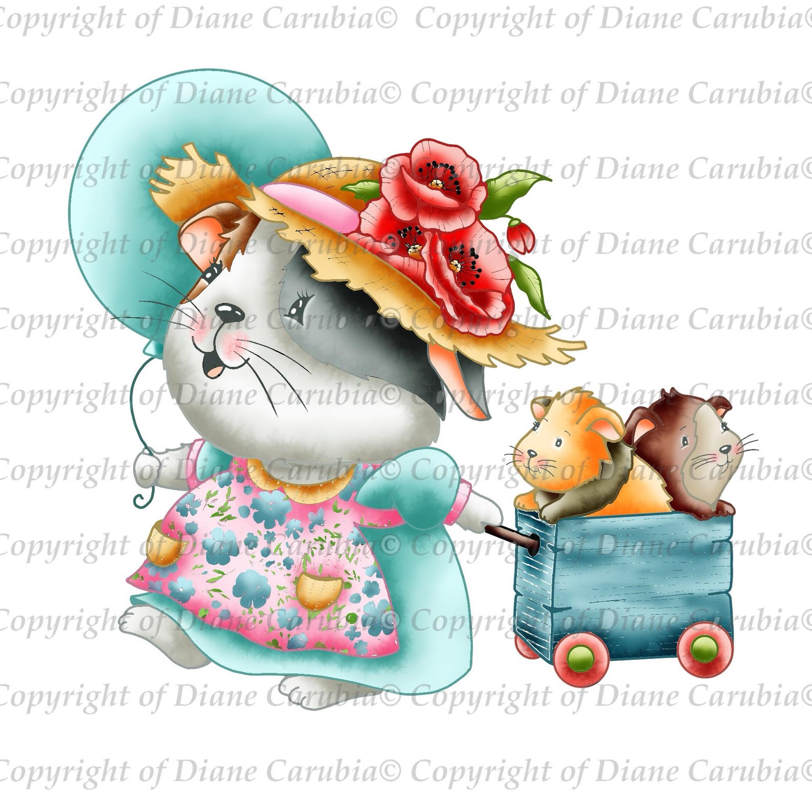 Ginea Pig Mom, Printable, Sublimation, Cute, Download, Cardmaking ...