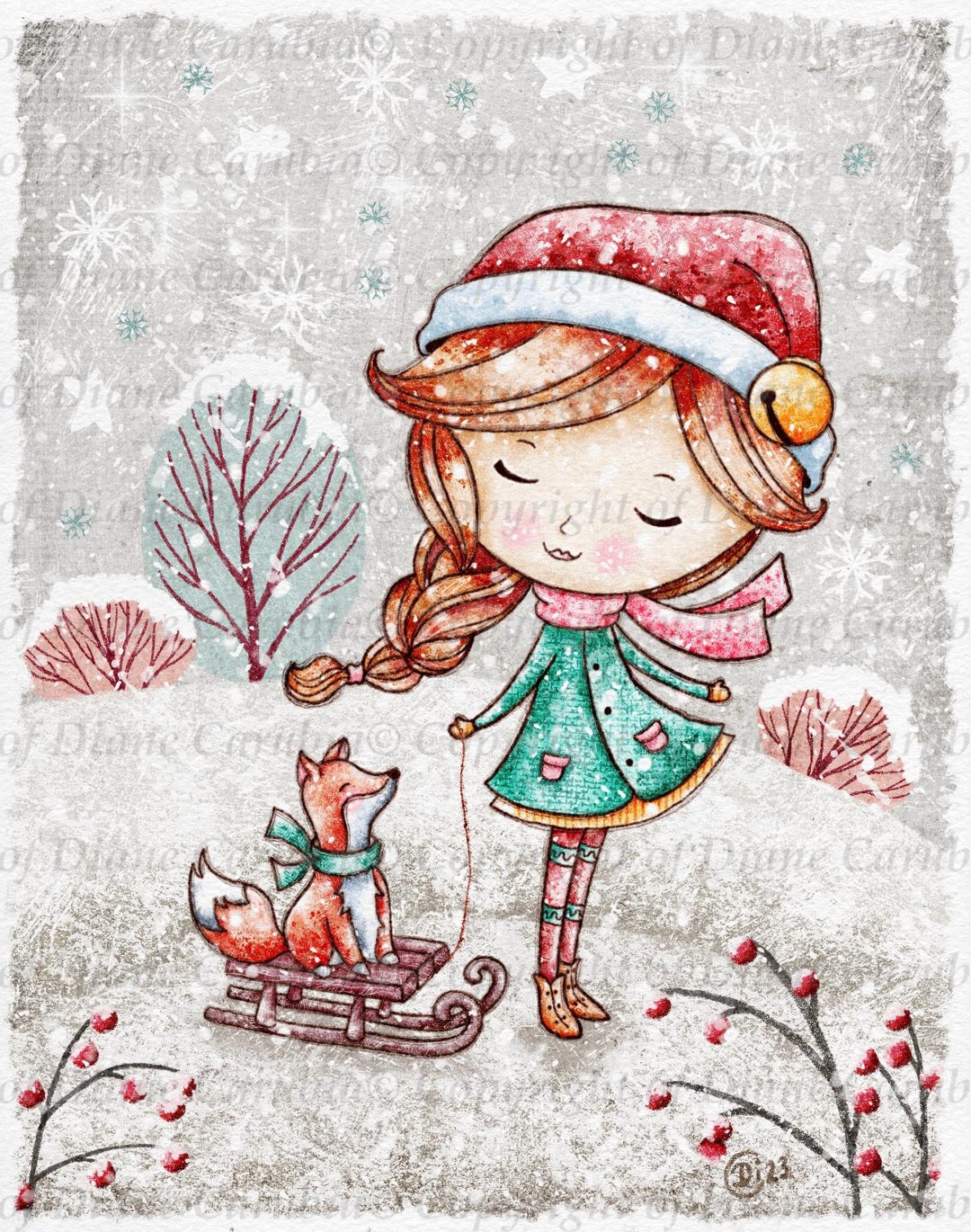 No Day Like a Snow Day, Print, Sublimation, Cardmaking, Winter Scene ...