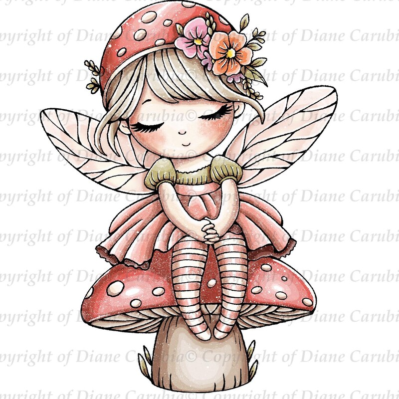 Fairy Digi Stamps - Etsy