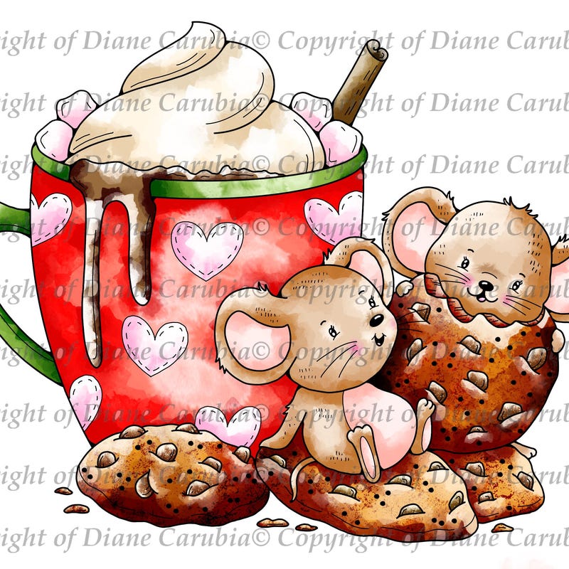 Hot Cocoa Clip Art Black and White Images - Etsy