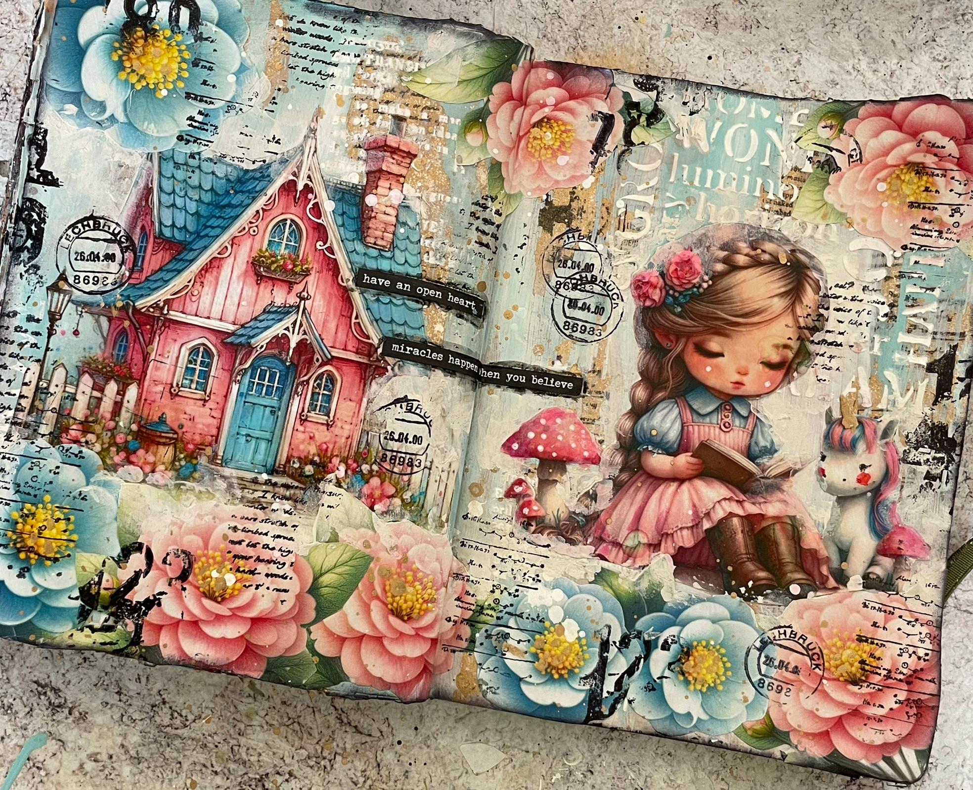 Unicorn Storytime, Journal Pack, Digi Pack, Printable, Art Journal Pack ...