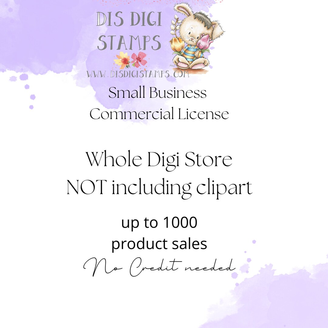 License for Whole Digi Store - Etsy