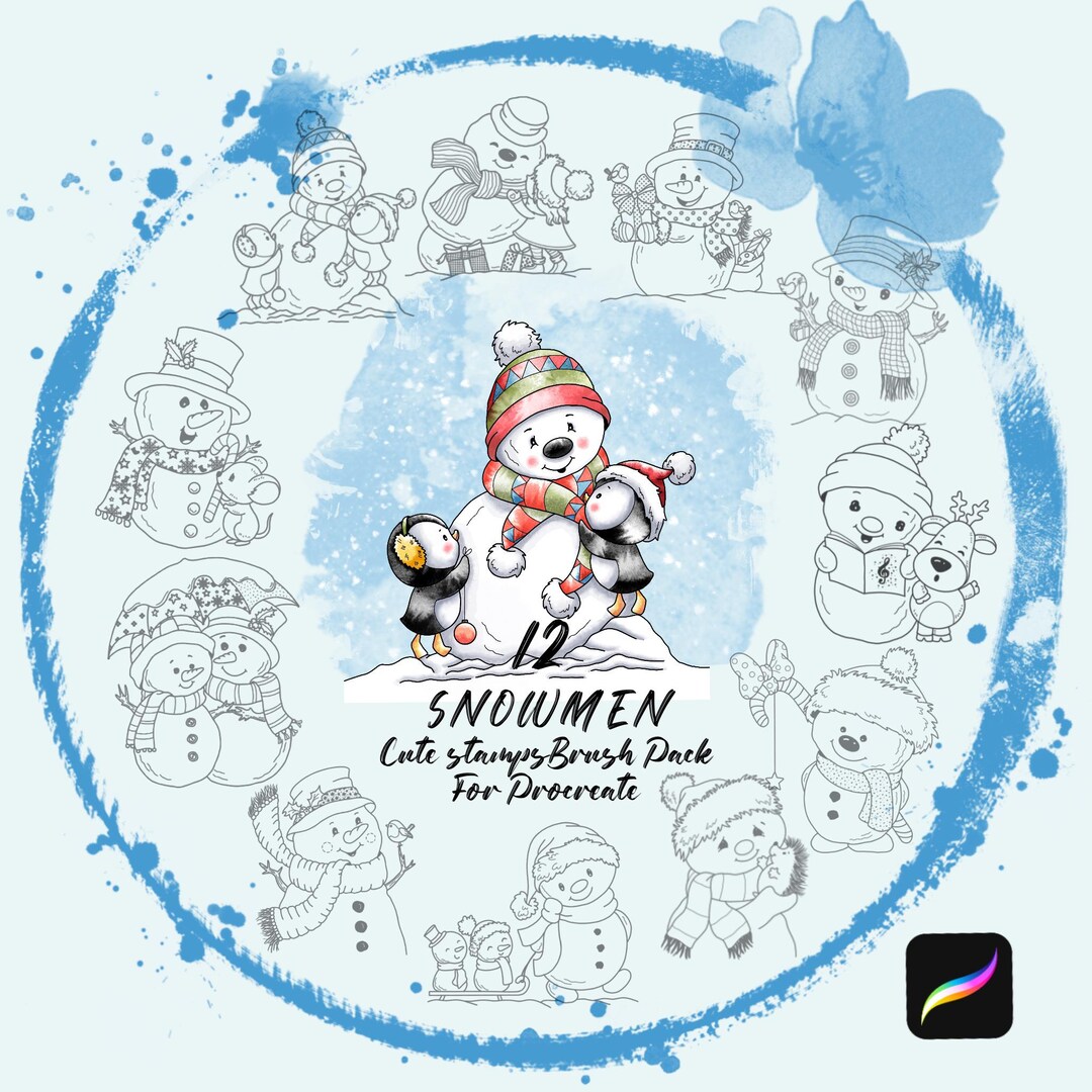 Procreate Stamps, Procreate Brushes, Procreate Stamp Bundle, Digital ...