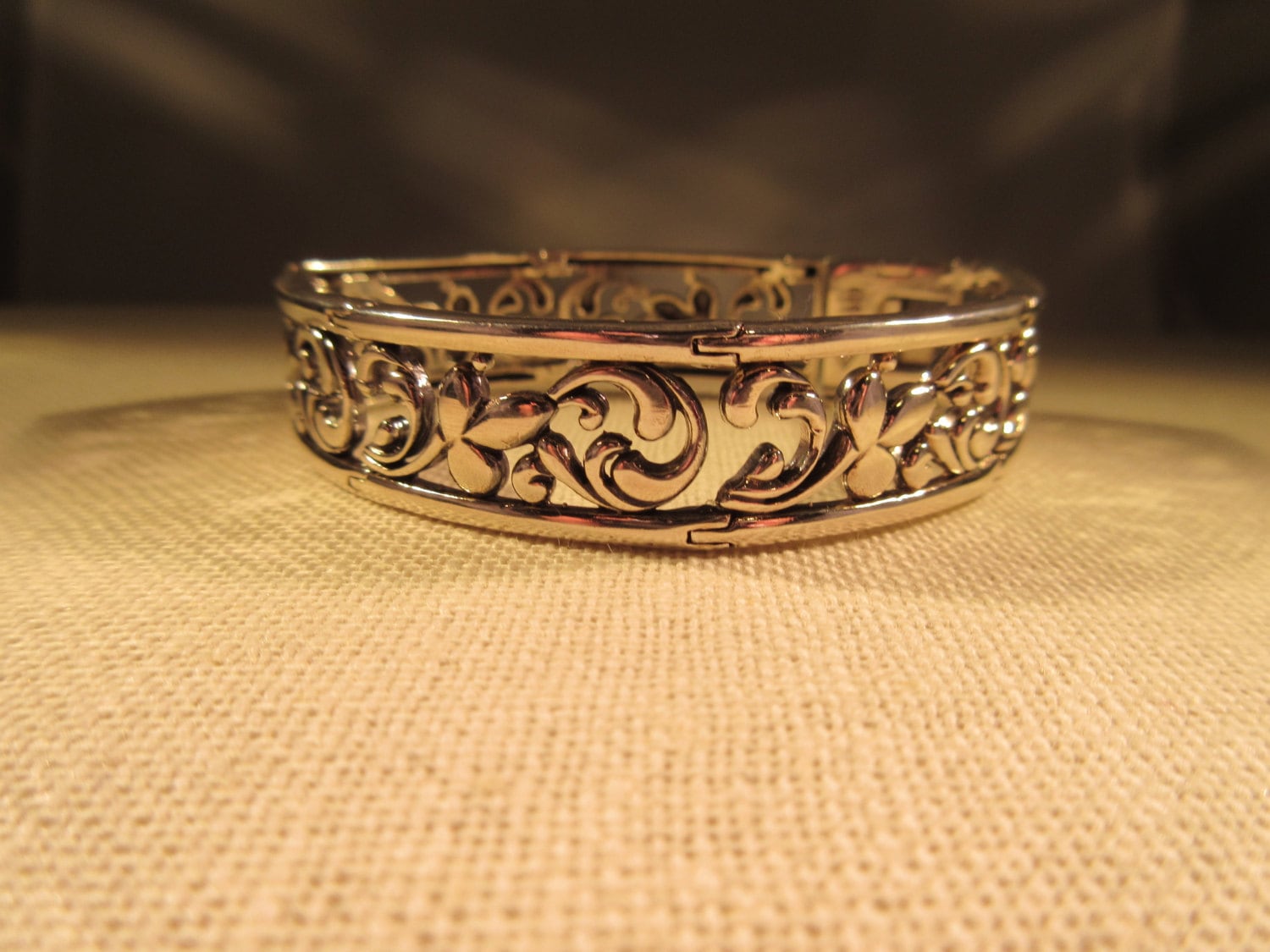 Vintage Sterling Silver Bracelet - Etsy