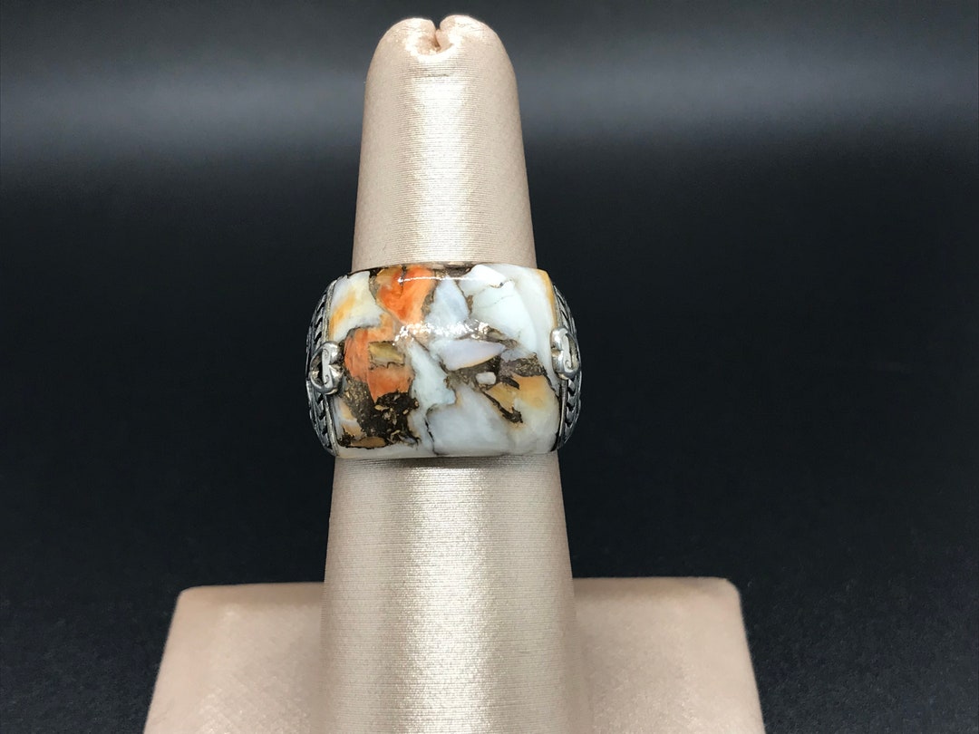 Beautiful Sterling Silver Enamel BBJ Ring 6 - Etsy