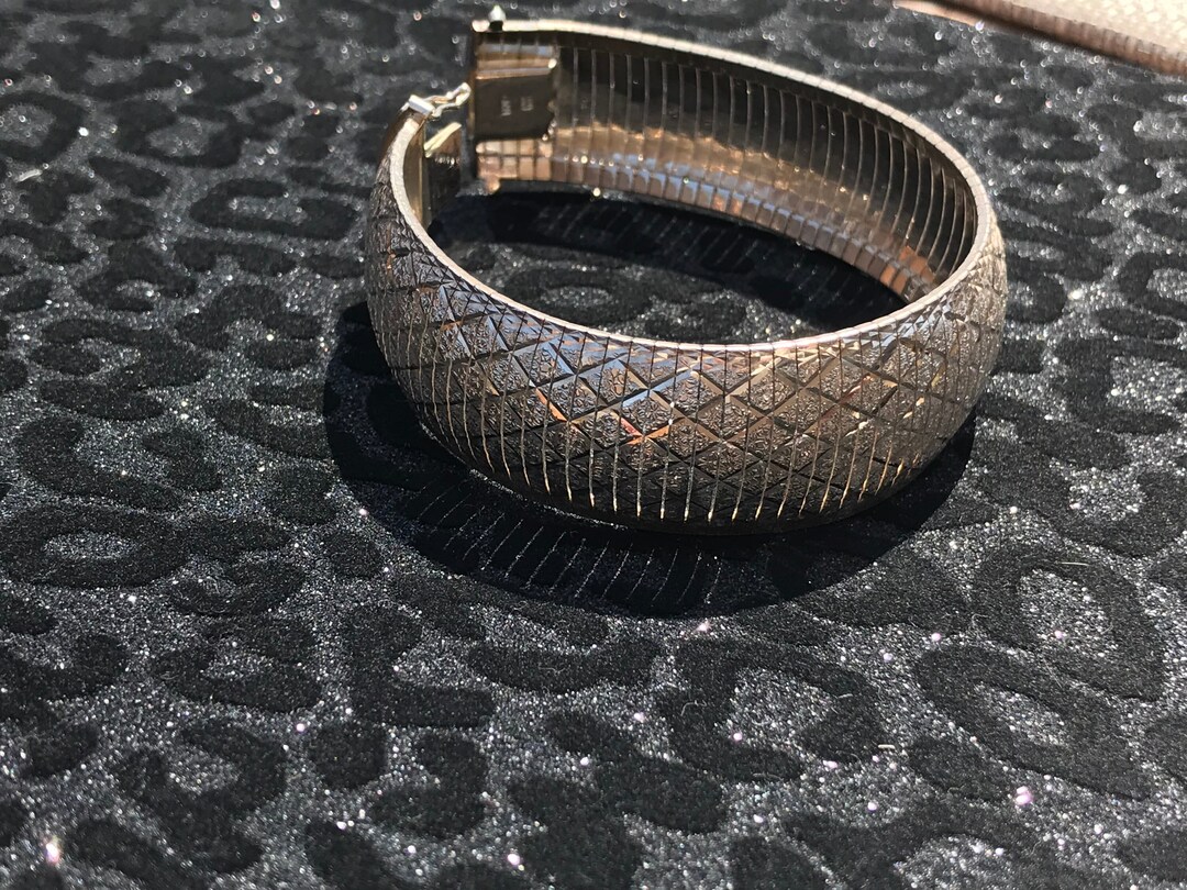 Chic Sterling Silver Bracelet Italy Jacmel - Etsy