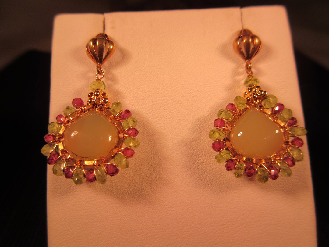 Sterling Silver Gold Wash Milky Pale Yellow Quartz Beaded - Etsy